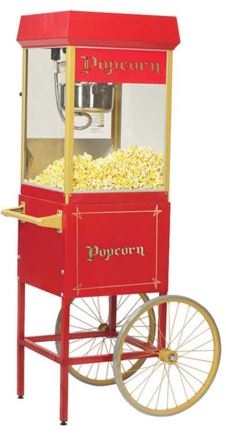 8 oz. "Fun Pop" Popcorn Popper with Cart